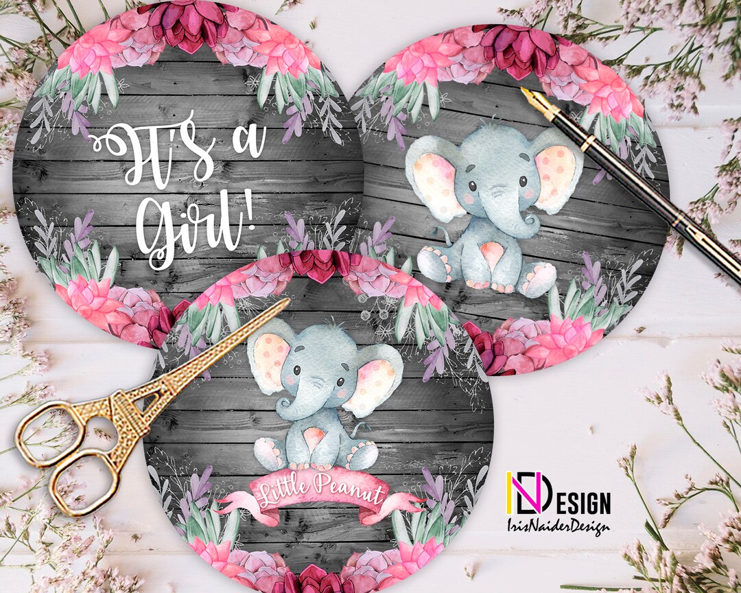 Elephant Centerpieces Baby Shower Centerpiece Girl Little - Etsy
