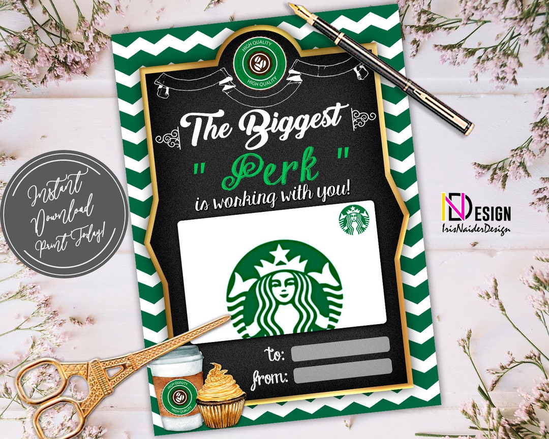 Boss Day, Starbucks Inspired Gift Card Holder, Boss Thank You Gift ...