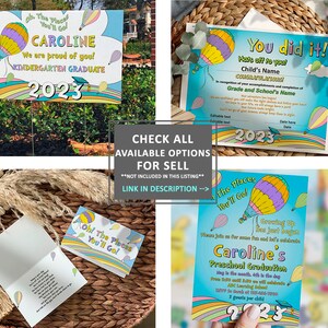 Editable Baby Shower Menu, Oh the Places You'll Go Menu, Graduation ...