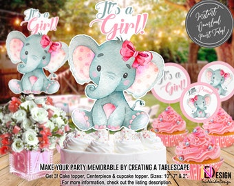 Elephant Baby Shower Centerpiece - Etsy