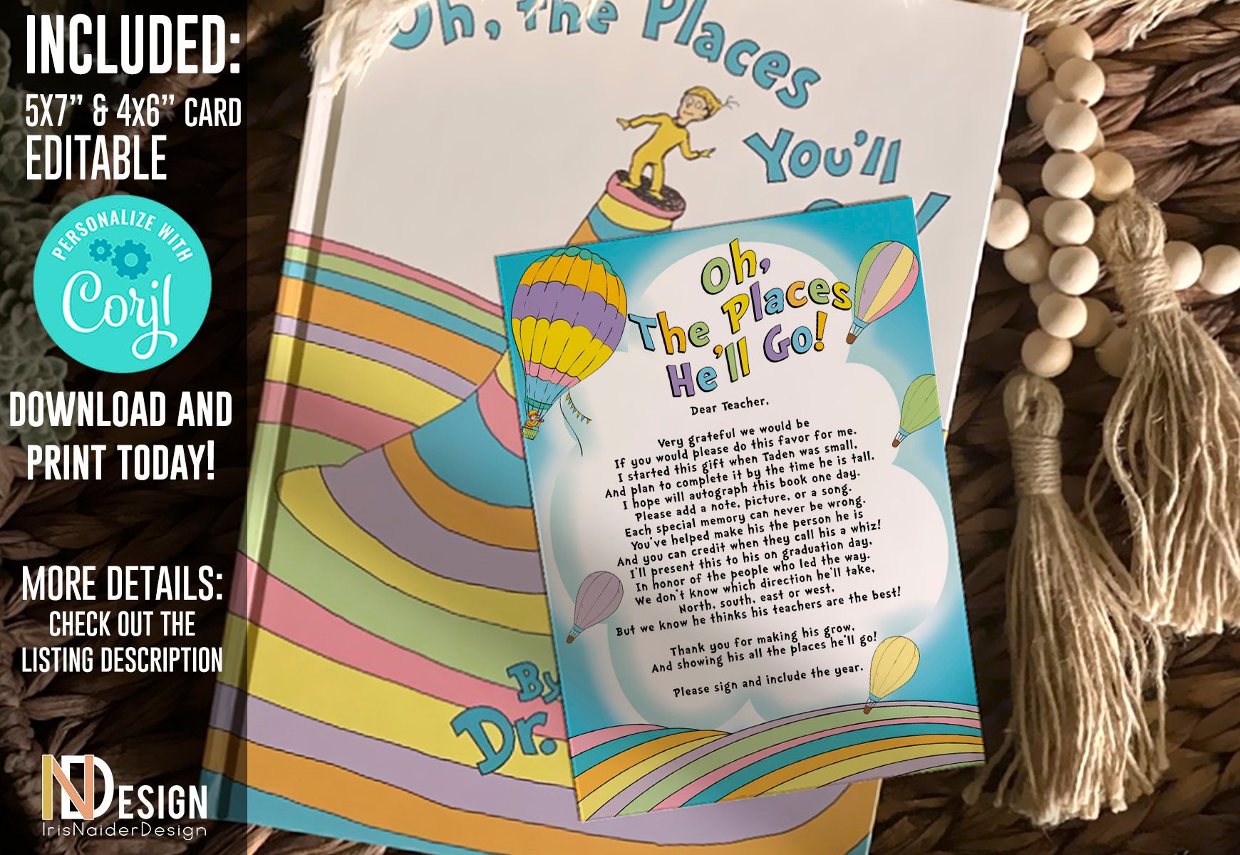 EDITABLE Instruction Card for Teacher to Sign, Boy, Girl, Letter ...
