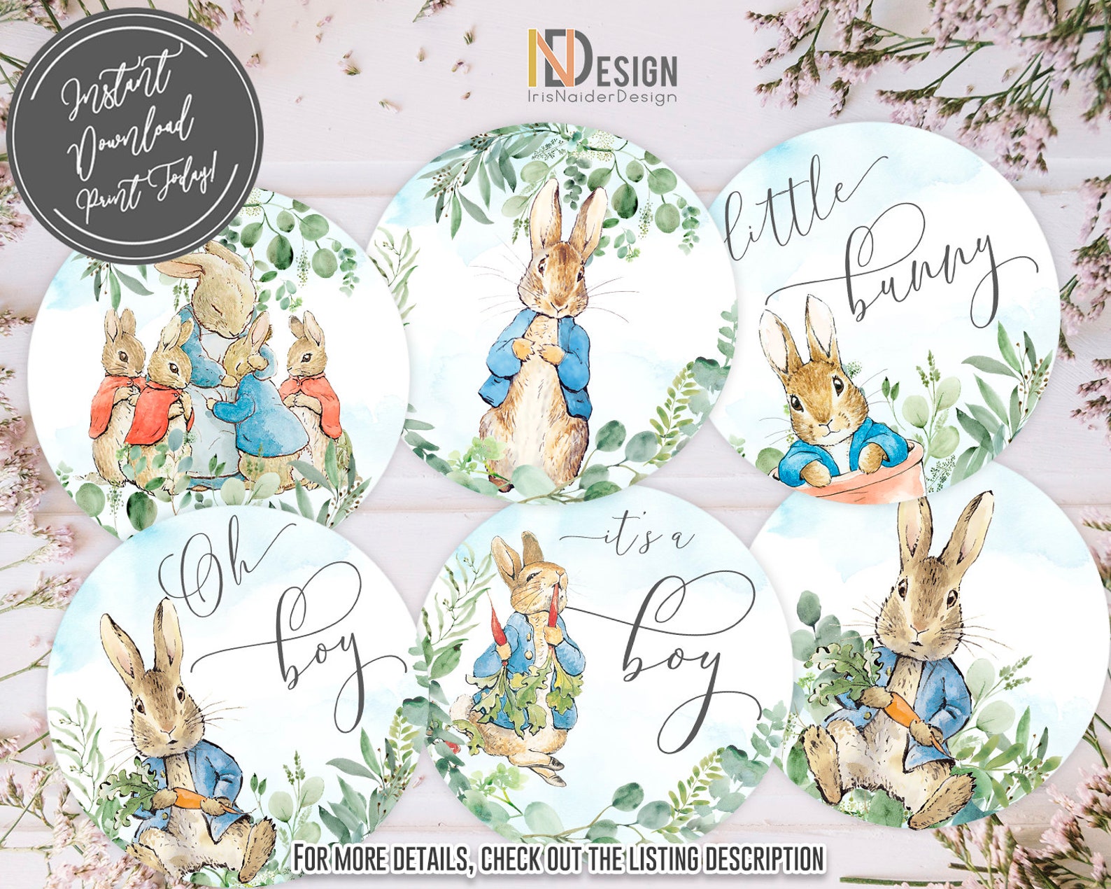 Peter Rabbit Centerpieces Baby Shower Centerpiece Little - Etsy Ireland
