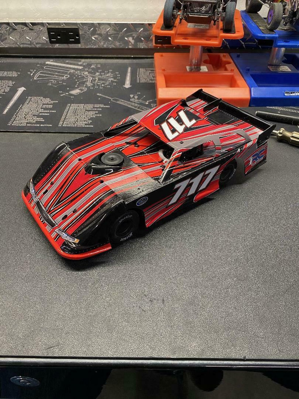 1RC Late Model Swoosher Wrap Custom - Etsy