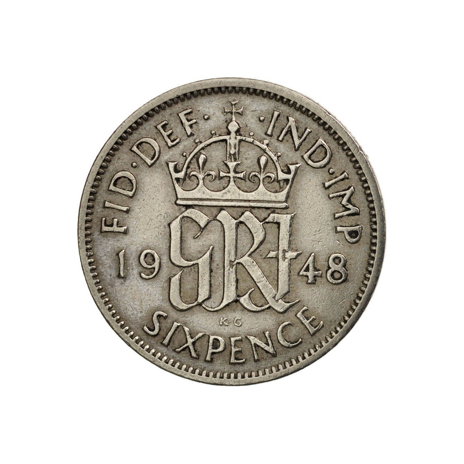 1948 Sixpence Coin Great Britain From King George VI, Perfect for ...