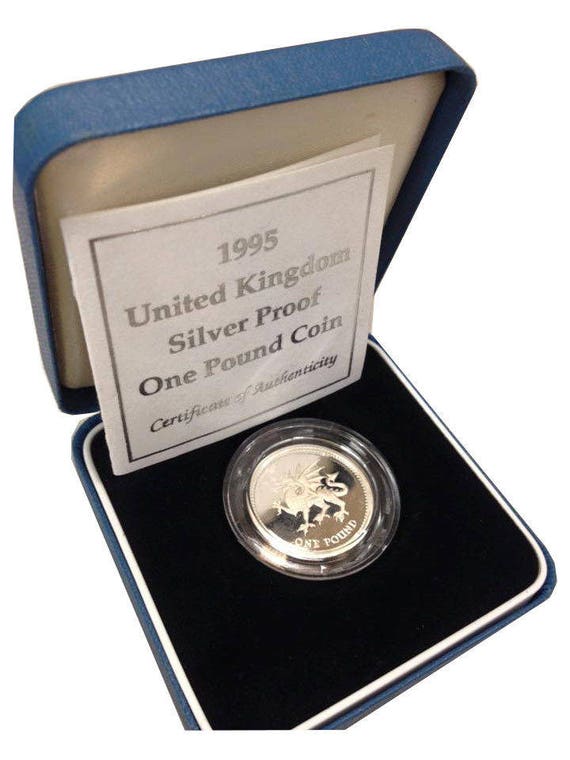 1995 Silver Proof One Pound Coin | Etsy