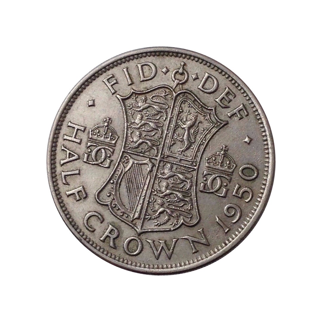 1950 Halfcrown Coin Great Britain From King George VI, Perfect for ...