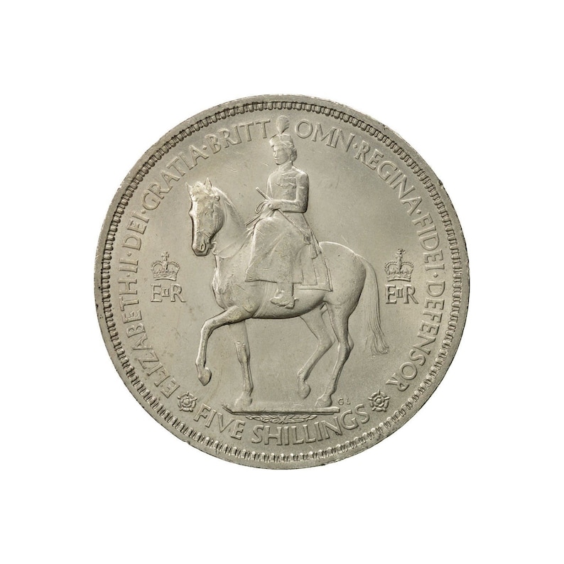 1953 Coronation Silver Crown Elizabeth 2nd United Kingdom - Etsy UK