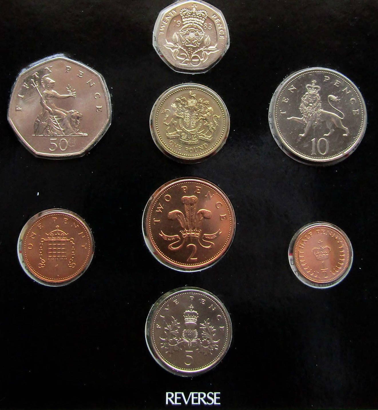 1983 Brilliant Uncirculated Coin Year Set Collection - Royal Mint - Etsy UK
