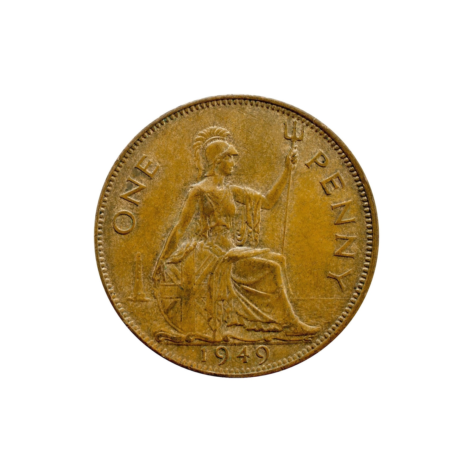 1949 One Penny Coin Great Britain From King George VI , Perfect for ...