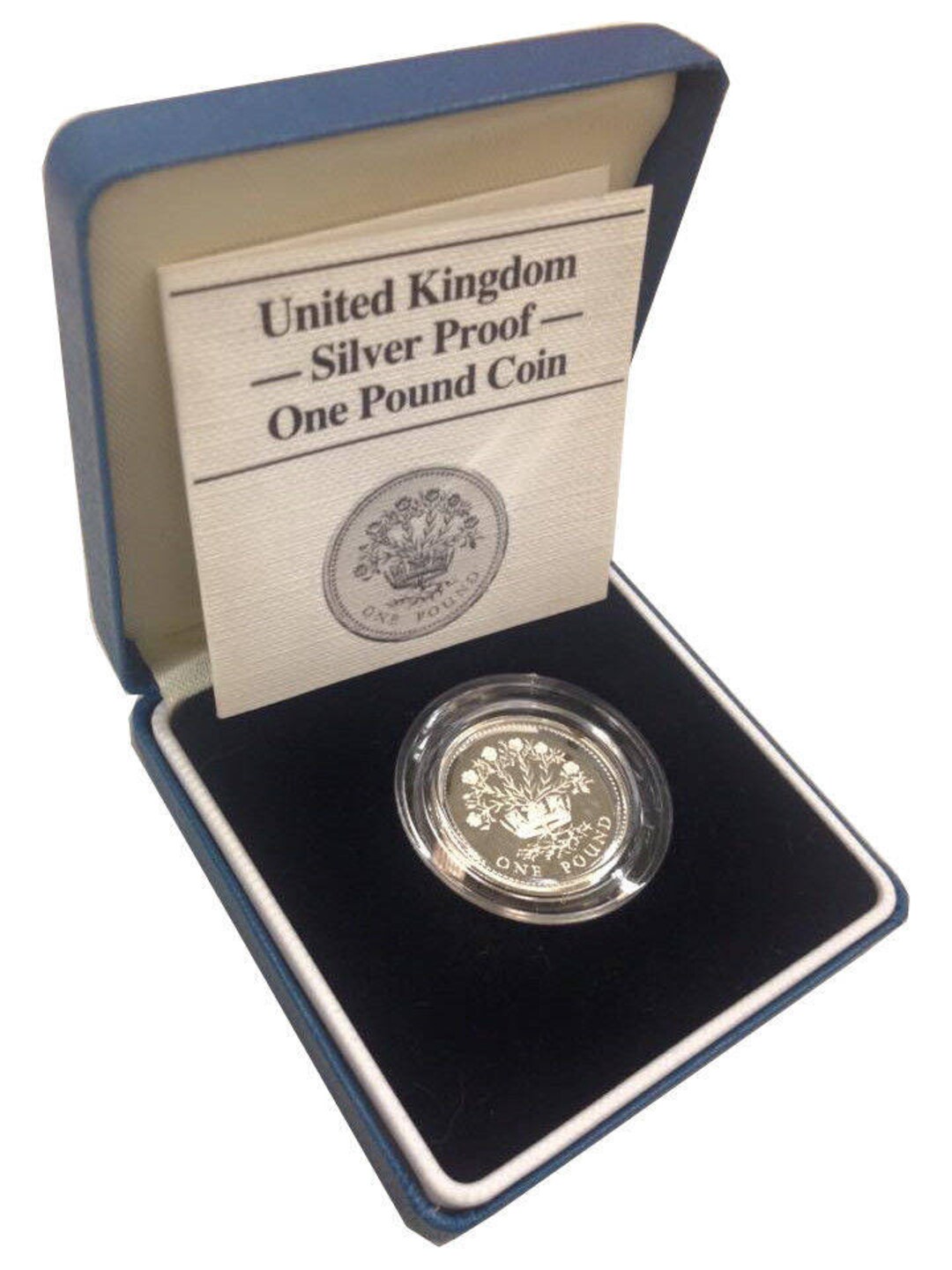 1986 Silver Proof One Pound Coin - Etsy