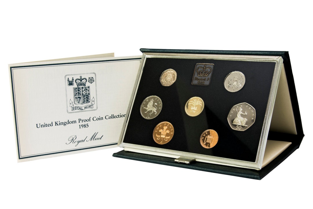 1985 Royal Mint Proof Coin Year Set Complete With Certificate - Etsy