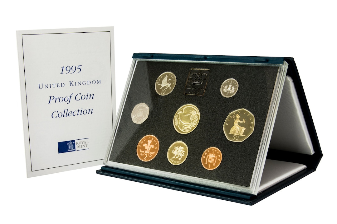 1995 Royal Mint Proof Coin Year Set Complete With Certificate - Etsy