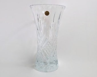 Vintage crystal vase | Etsy