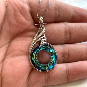 Aurora borealis phoenix necklace store