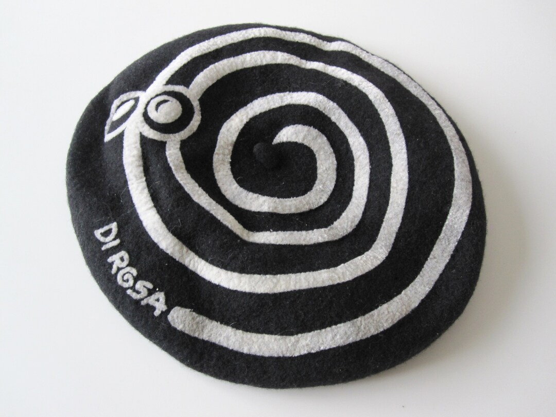 Hervé DI ROSA Collector Vintage Wool Beret 1990s France, Béret 100% ...