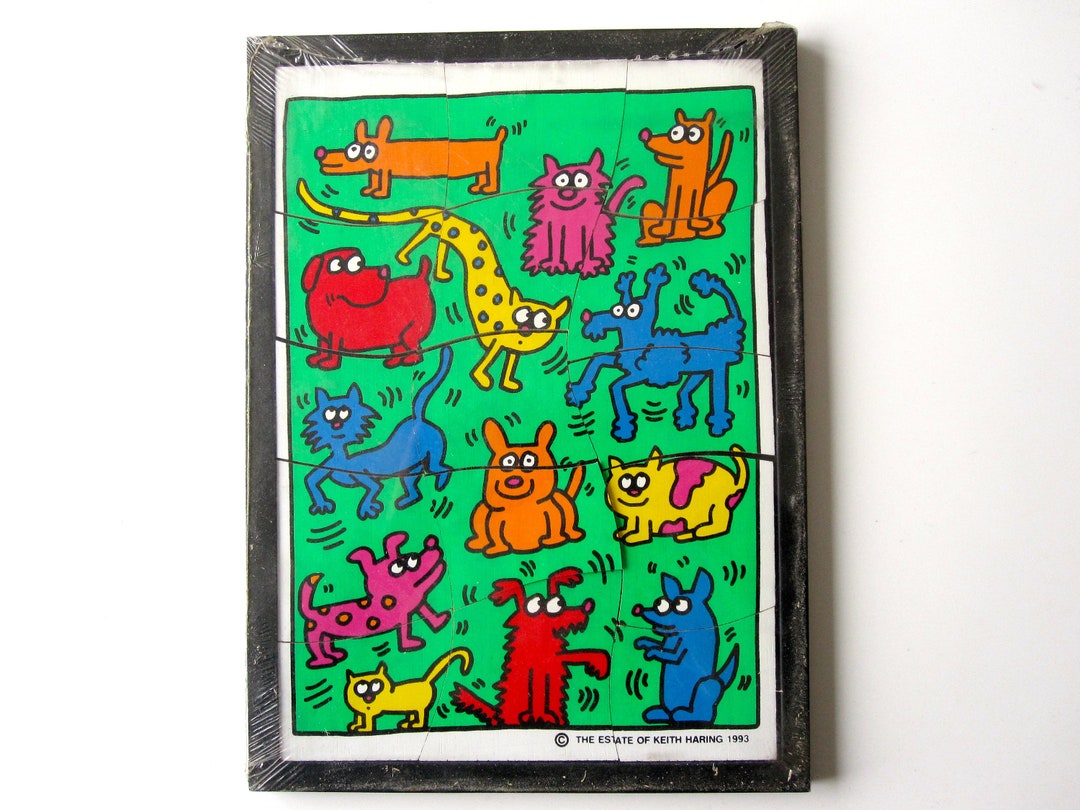 Keith HARING Wooden Puzzle the Estate of Keith Haring 1993 VILAC ...
