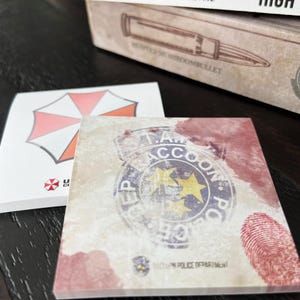 Resident Evil Sticky Notes, Raccoon City, Umbrella Corp - Etsy