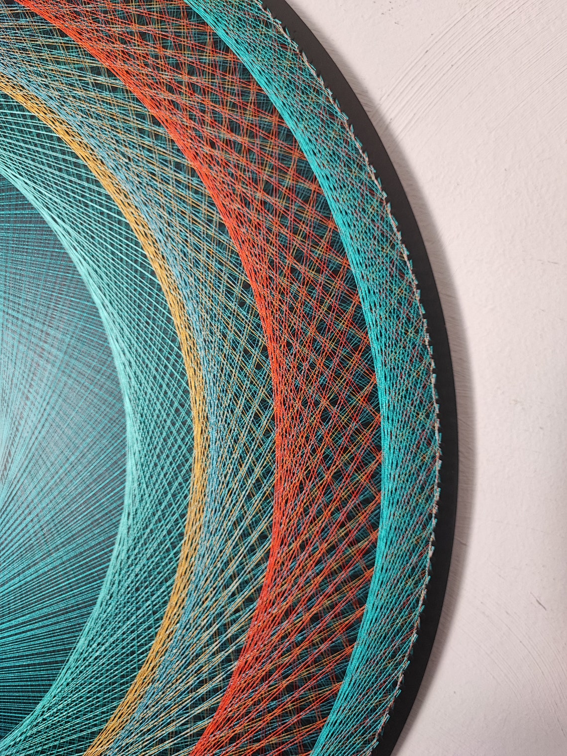 String Art Mirror Threads Geometry Unique Frame Abstract Art for Your ...