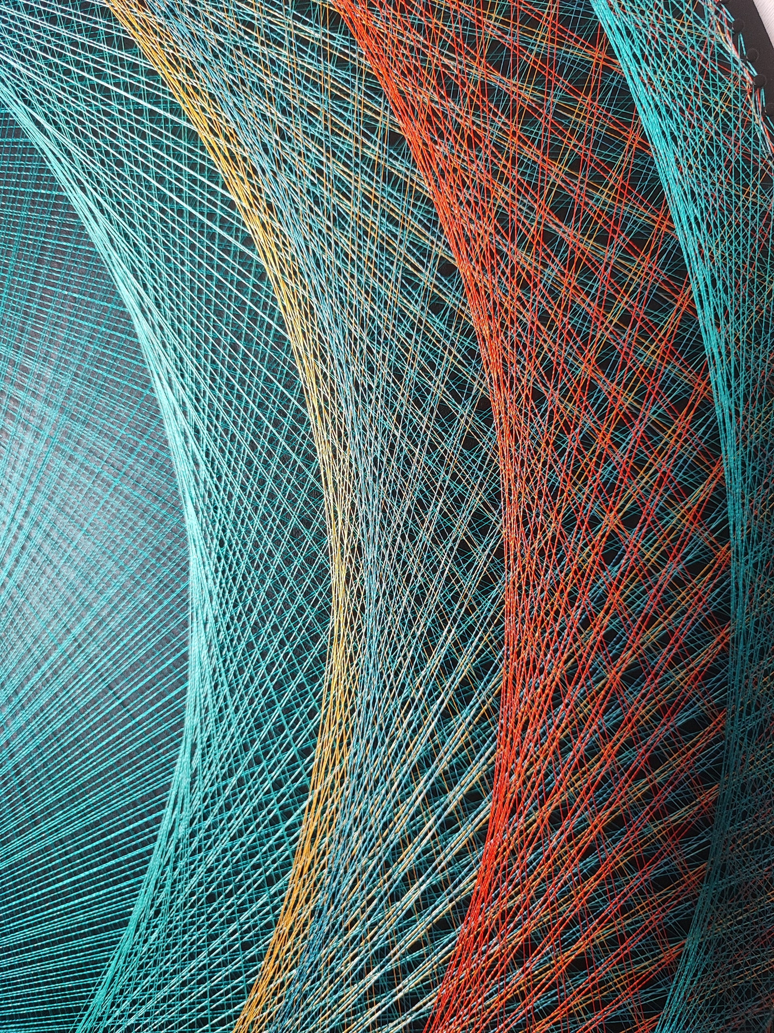 String Art Mirror Threads Geometry Unique Frame Abstract Art for Your ...