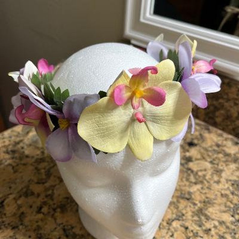 Tropical Hawaiian Luau Dance Bridal Flower Crown | Etsy