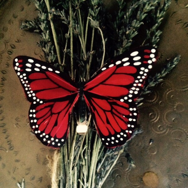 Red Butterfly - Etsy