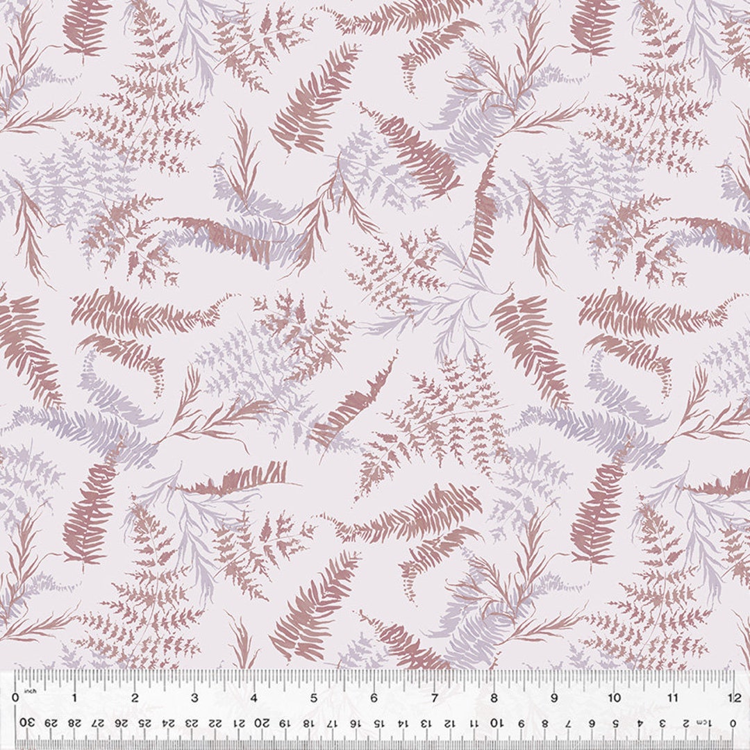 Perennial by Kelly Ventura, Fern in Lilac, per Half-yard, Windham ...