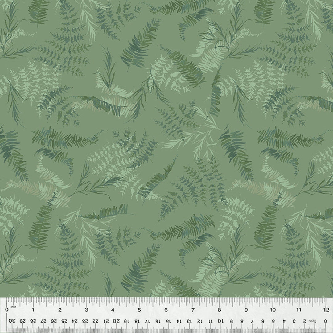 Perennial by Kelly Ventura, Fern in Hedge, per Half-yard, Windham ...
