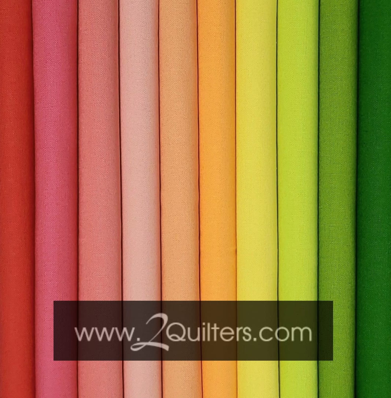 Fabric Bundle (select Size) Kona Cotton Solids: 2quilters Spring Time ...