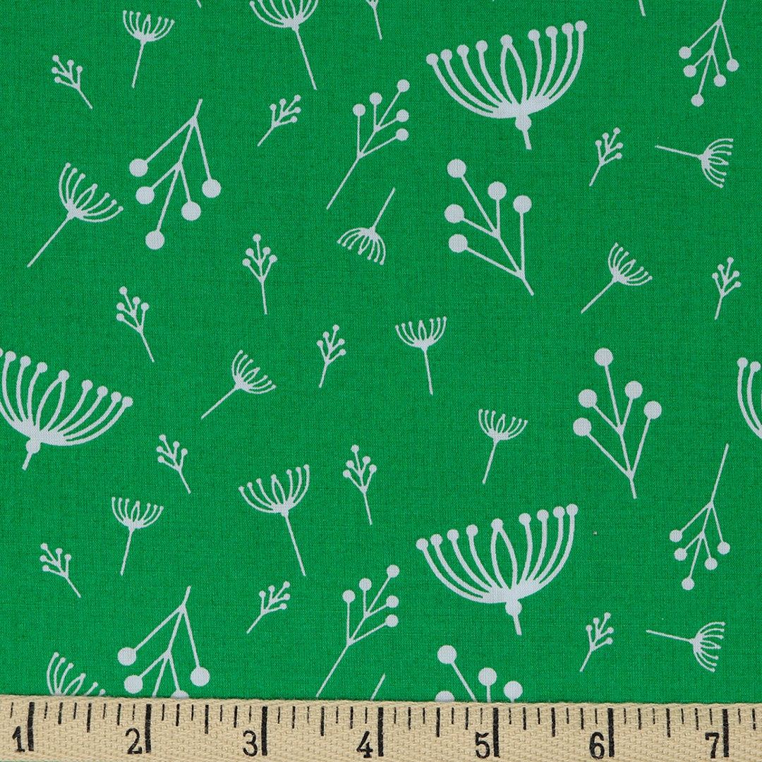 Birch Organic Fabrics, Best of Charley Harper, Twigs Green, per Half ...