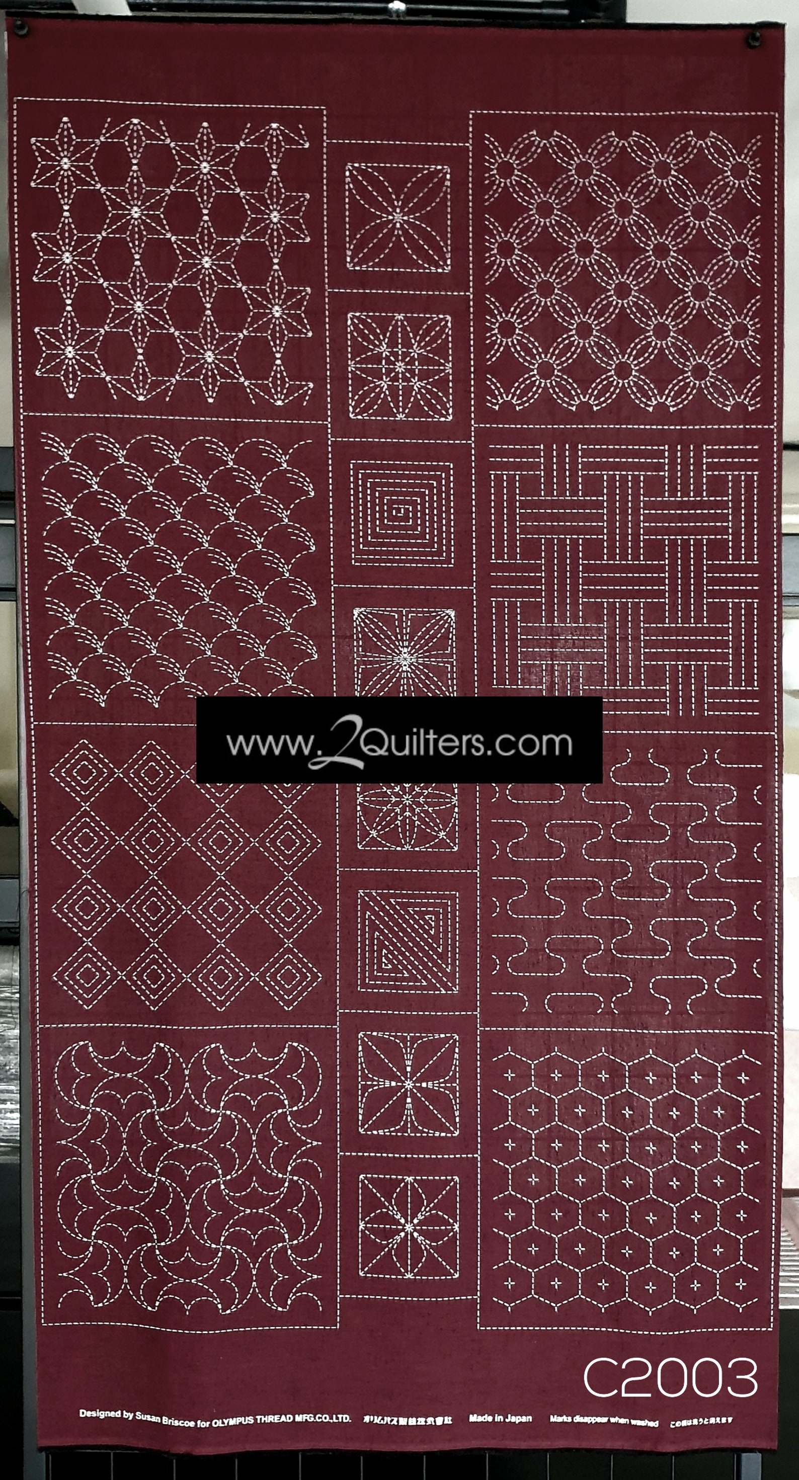 Ltd Edition* Olympus X Susan Briscoe Sashiko Pre-printed Panel 2020 ...