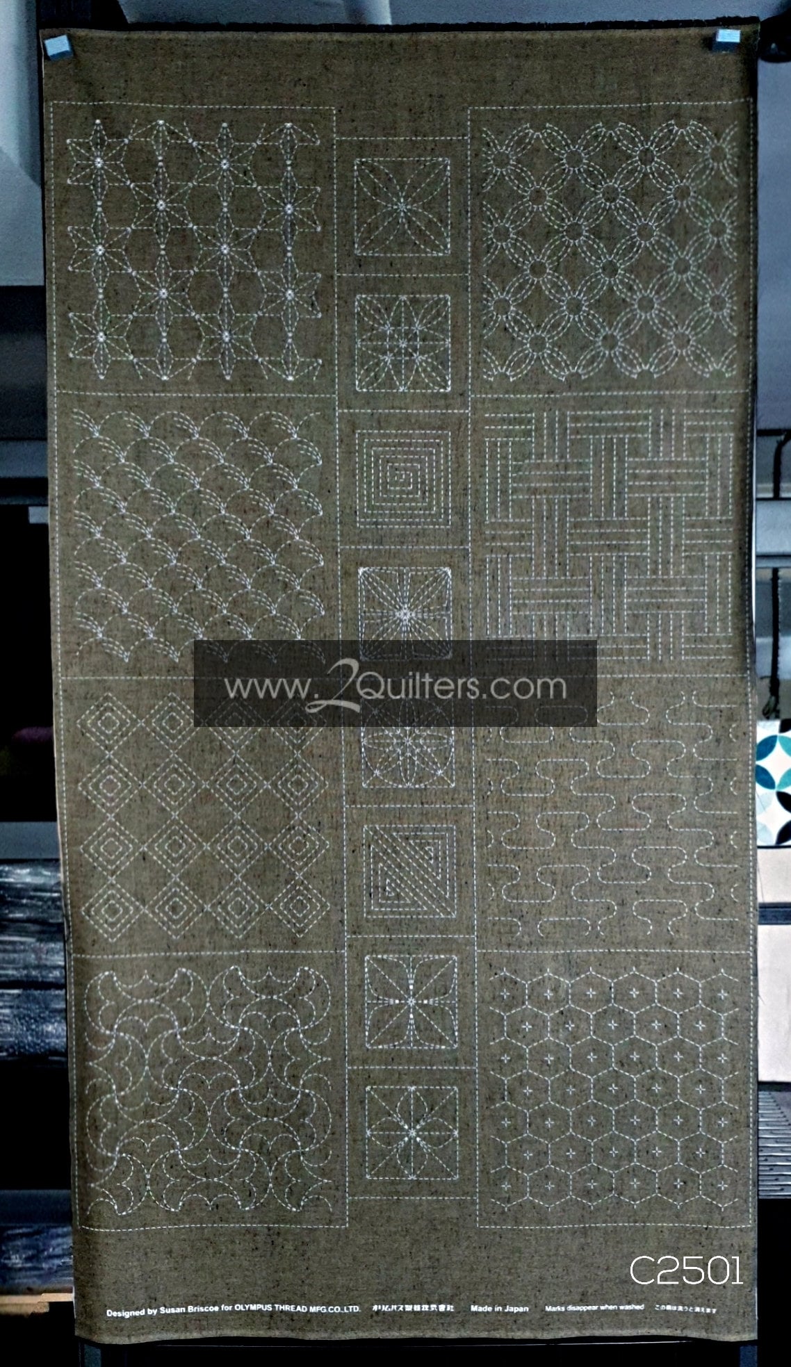 Ltd Edition* Olympus X Susan Briscoe Sashiko Pre-printed Panel 2020 ...