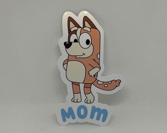 Mom Life Bluey Sticker Water Resistant Sticker Water Bottle Sticker ...