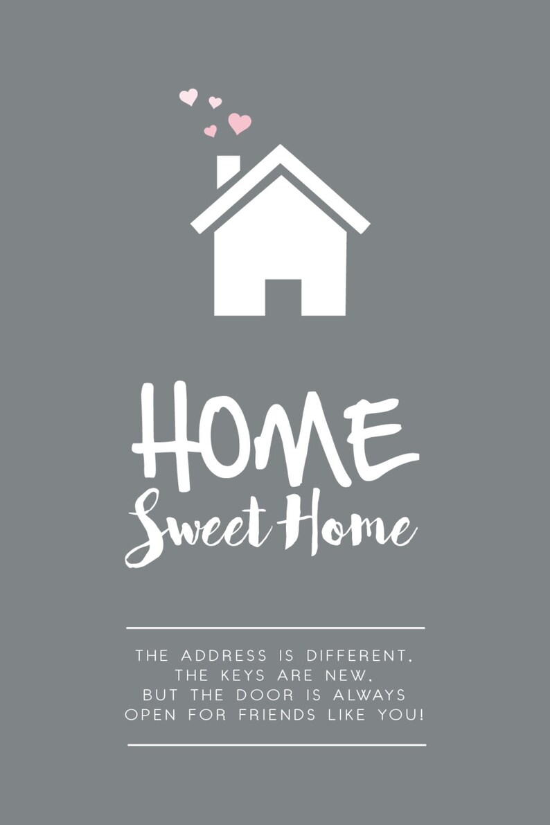 New Address Postcard Change of Address New Home - Etsy