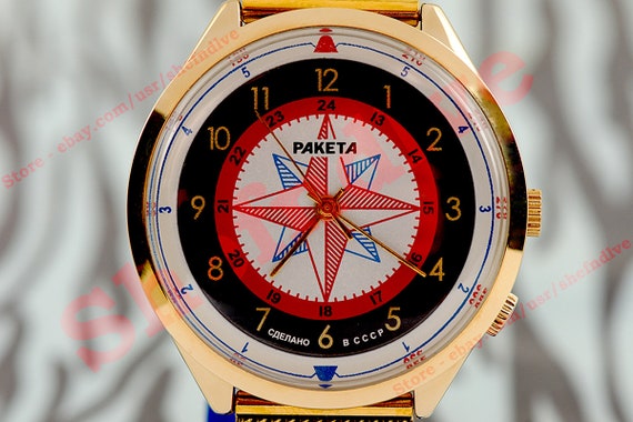 Russian USSR mechanical double scale wristwatch cal. … - Gem