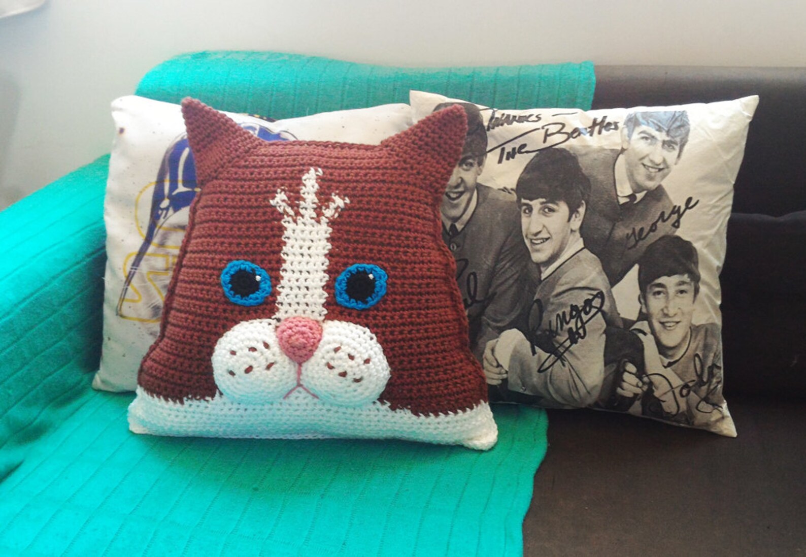 Bicolor Ragdoll Cat Shaped Pillow Crochet Pattern | Etsy