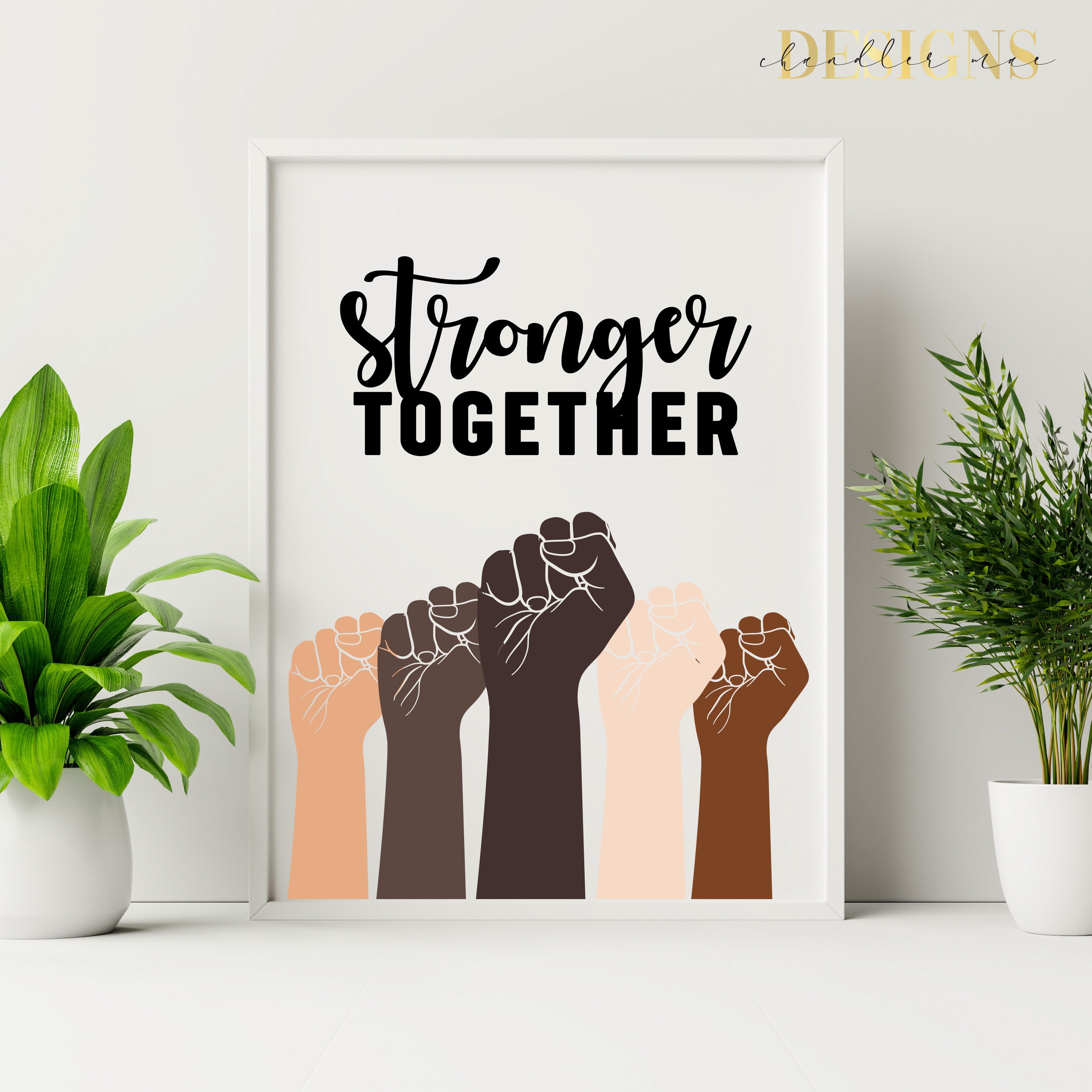 Better Together Printable Wall Art Set Diversity Posters - Etsy Canada