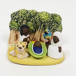 Brazilian Nativity Scene Handmade in Clay 1 Block 3.3x2.2x2.2 High ...