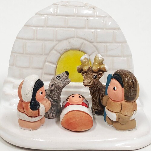 Tibetan Nativity Scene Handmade in Clay 1 Block - Etsy