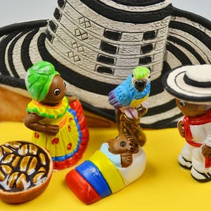 Colombian B Nativity Scene Handmade in Clay 1 Block 3.8x2.2x2.9 High ...