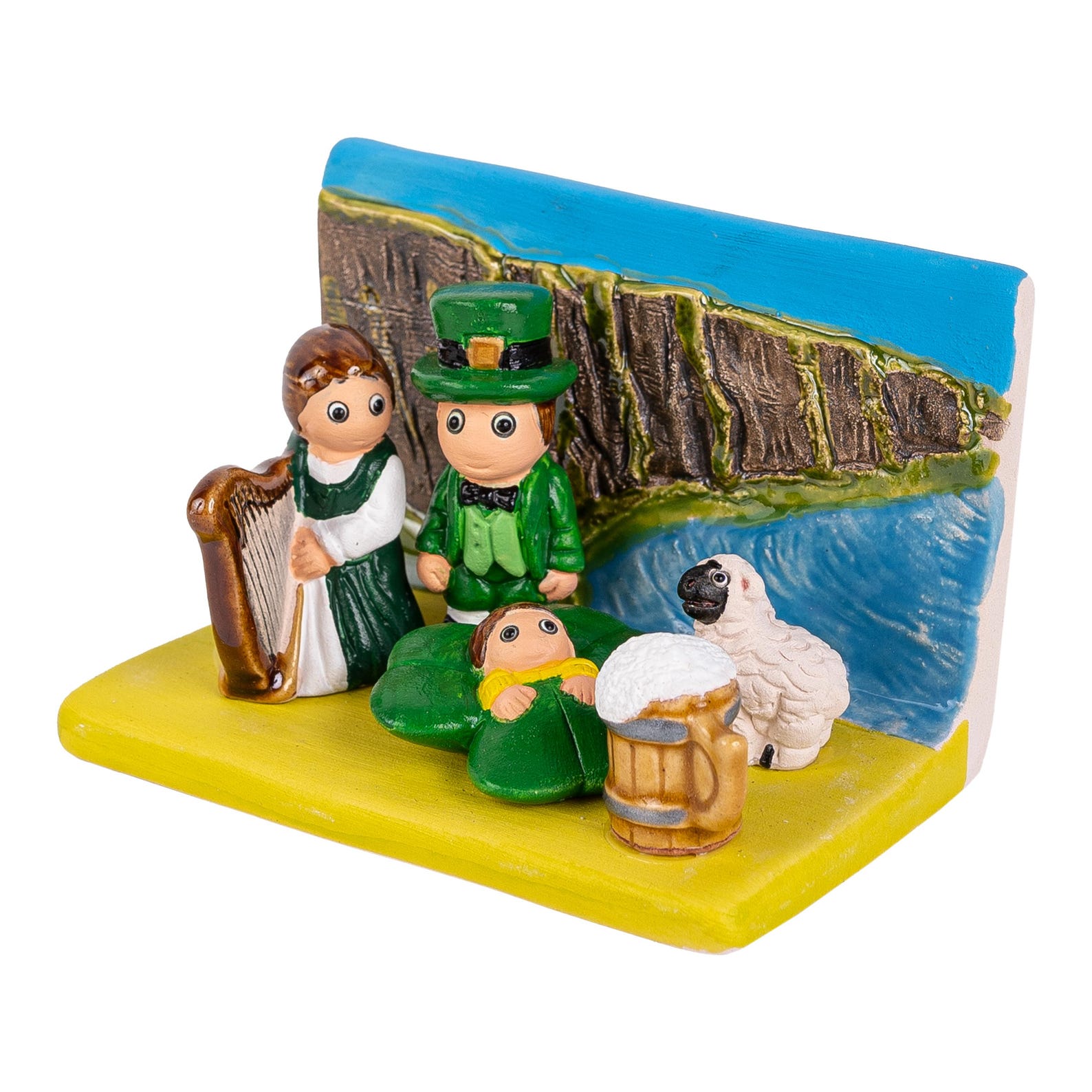 Irish Nativity Scene - Handmade in Clay - 1 Block - 3.3"x2.2"x2.2" High ...