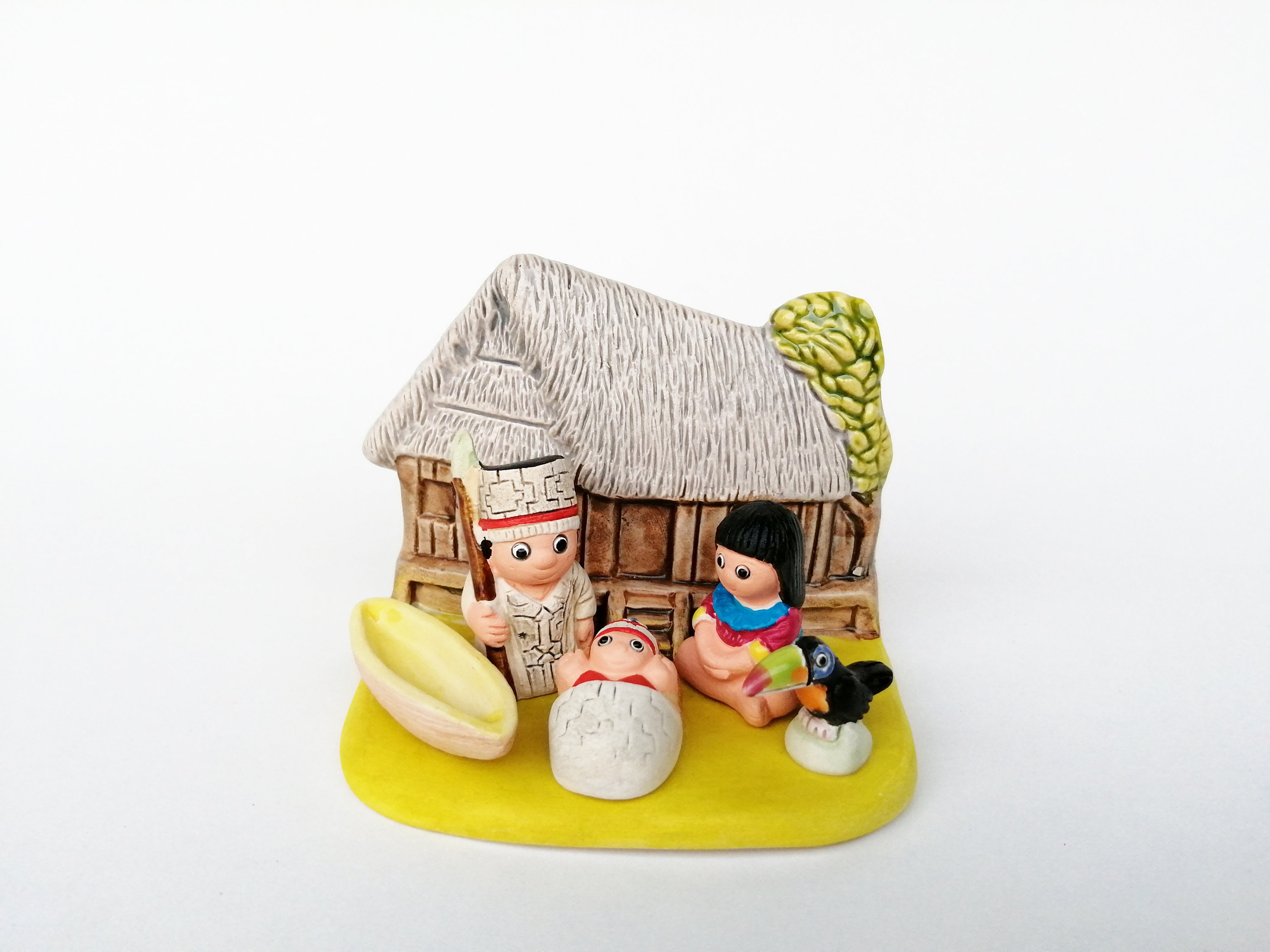 Peruvian Amazonian Nativity Scene Handmade in Clay 1 Block | Etsy