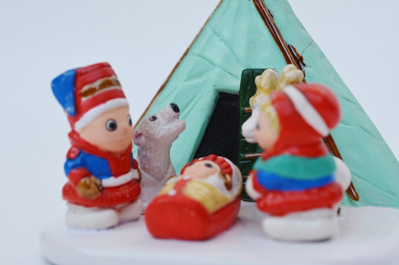 Saami Nativity Scene Handmade in Clay 1 Block - Etsy
