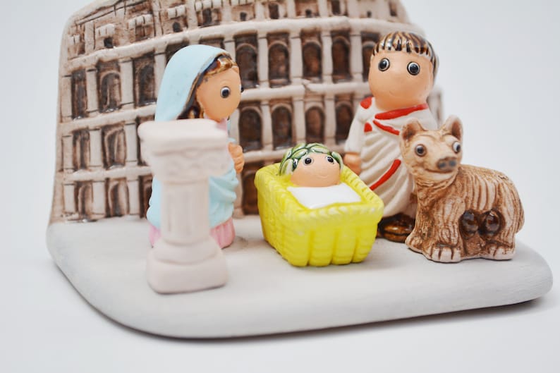 Roman I Nativity Scene Handmade in Clay 1 Block - Etsy