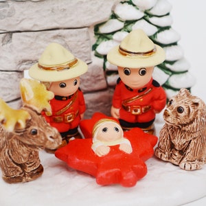 Canadian I Nativity Scene Handmade in Clay 1 Block - Etsy Canada