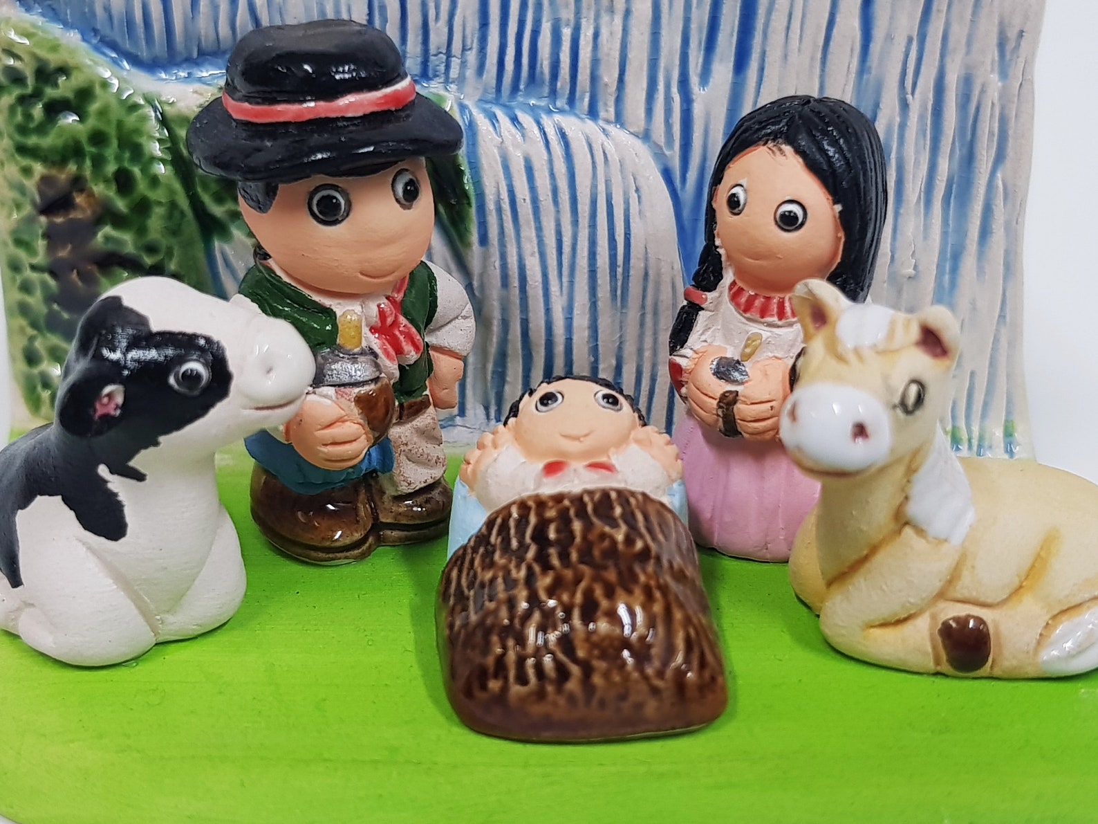 Argentinian Nativity Scene Handmade in Clay 1 block | Etsy