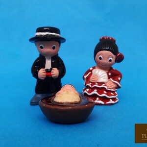 Spanish Nativity Set - Handmade in Clay - 3 Characters - 2.8" High ...