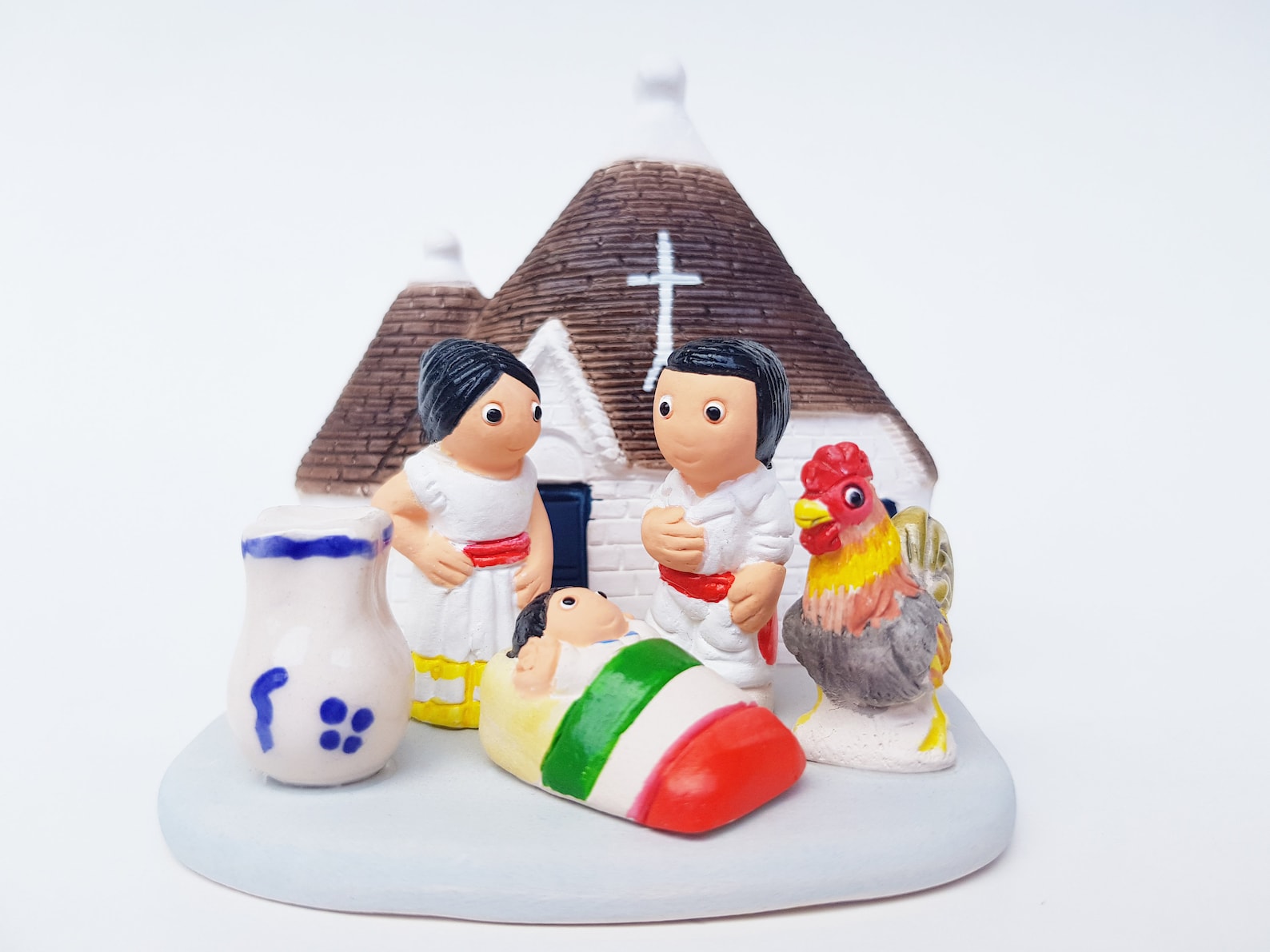 Apulian Nativity Scene Handmade in Clay 1 Block Puglia | Etsy