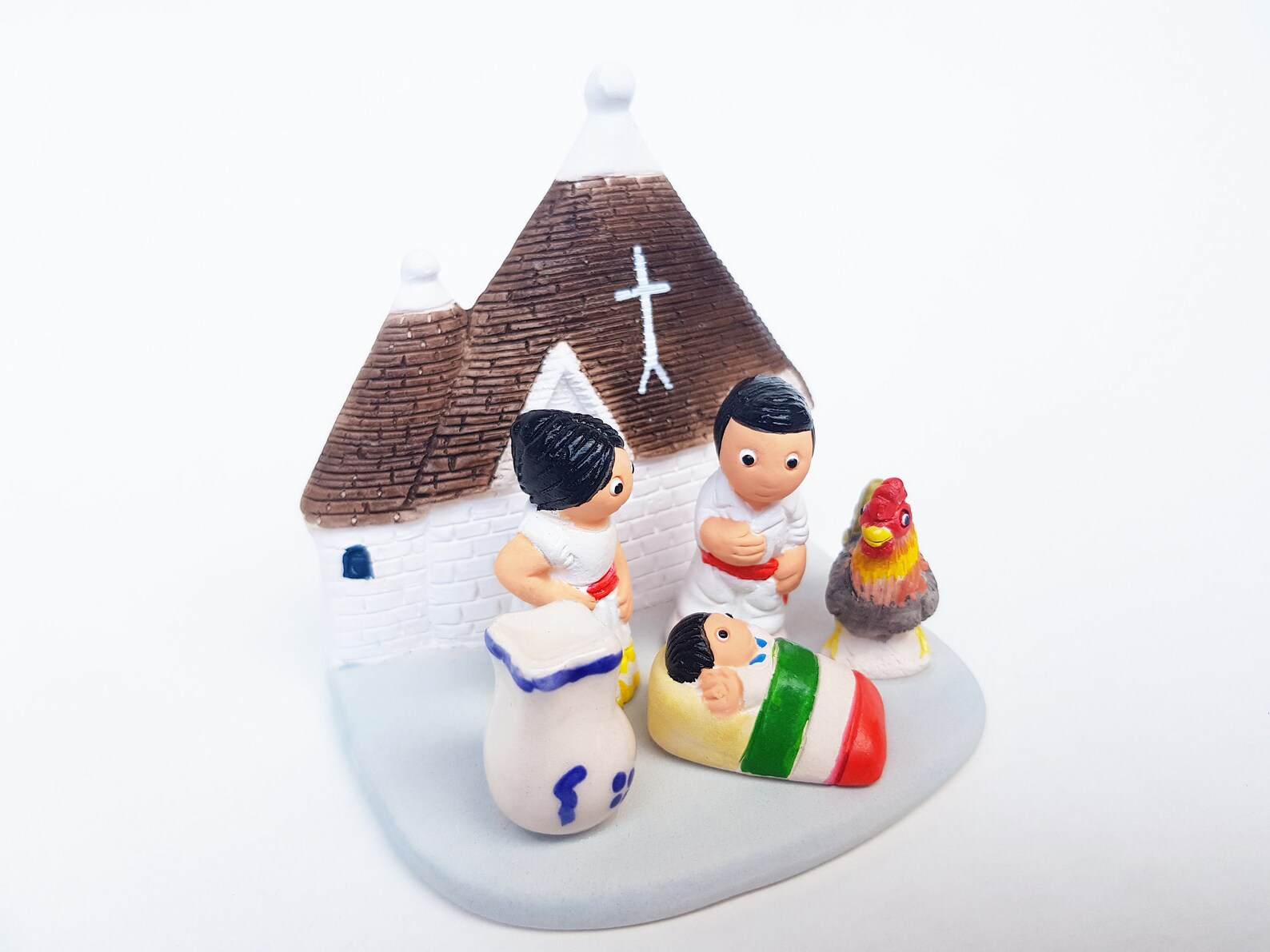 Apulian Nativity Scene Handmade in Clay 1 Block Puglia | Etsy