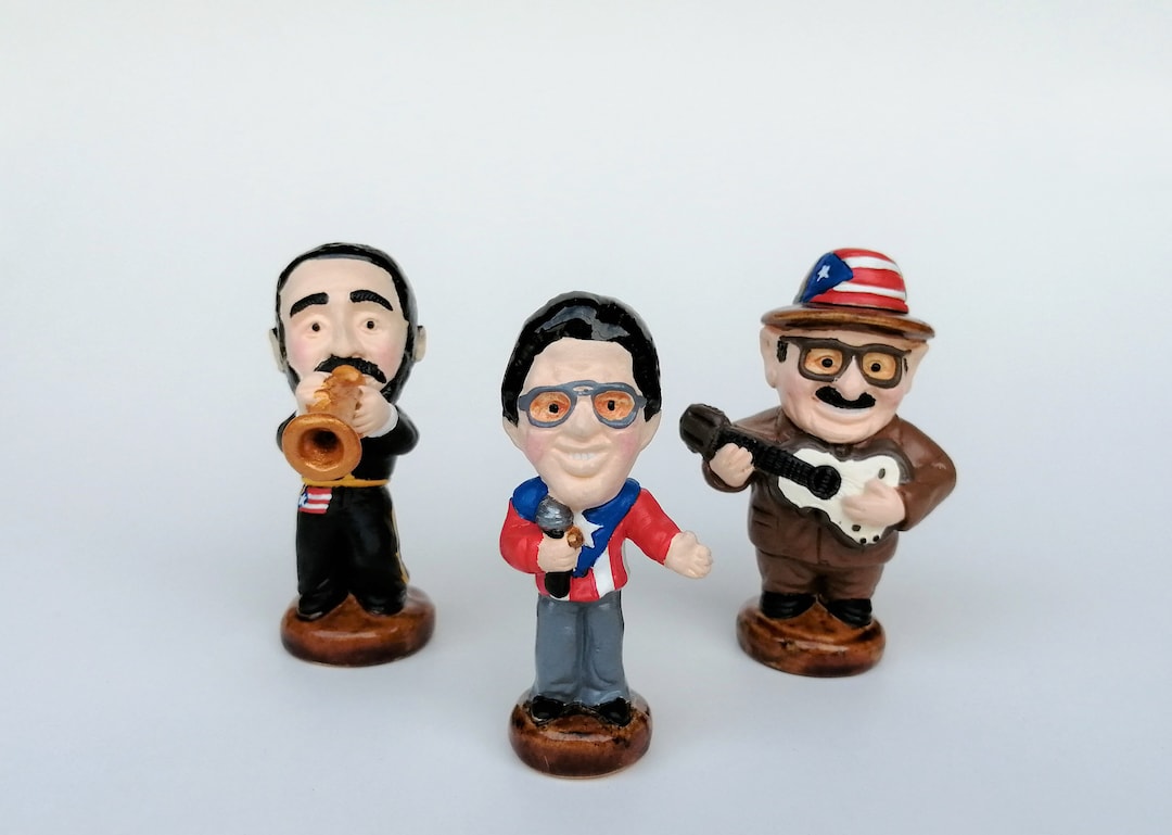 Salsa Figurines Trio Set 01 - 3.5" / 9 Cm High - Puerto Rico - Asalto ...
