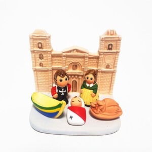 Maltese B Nativity Scene - Handmade in Clay - 1 Block - 3.8"x2.2"x2.9 ...